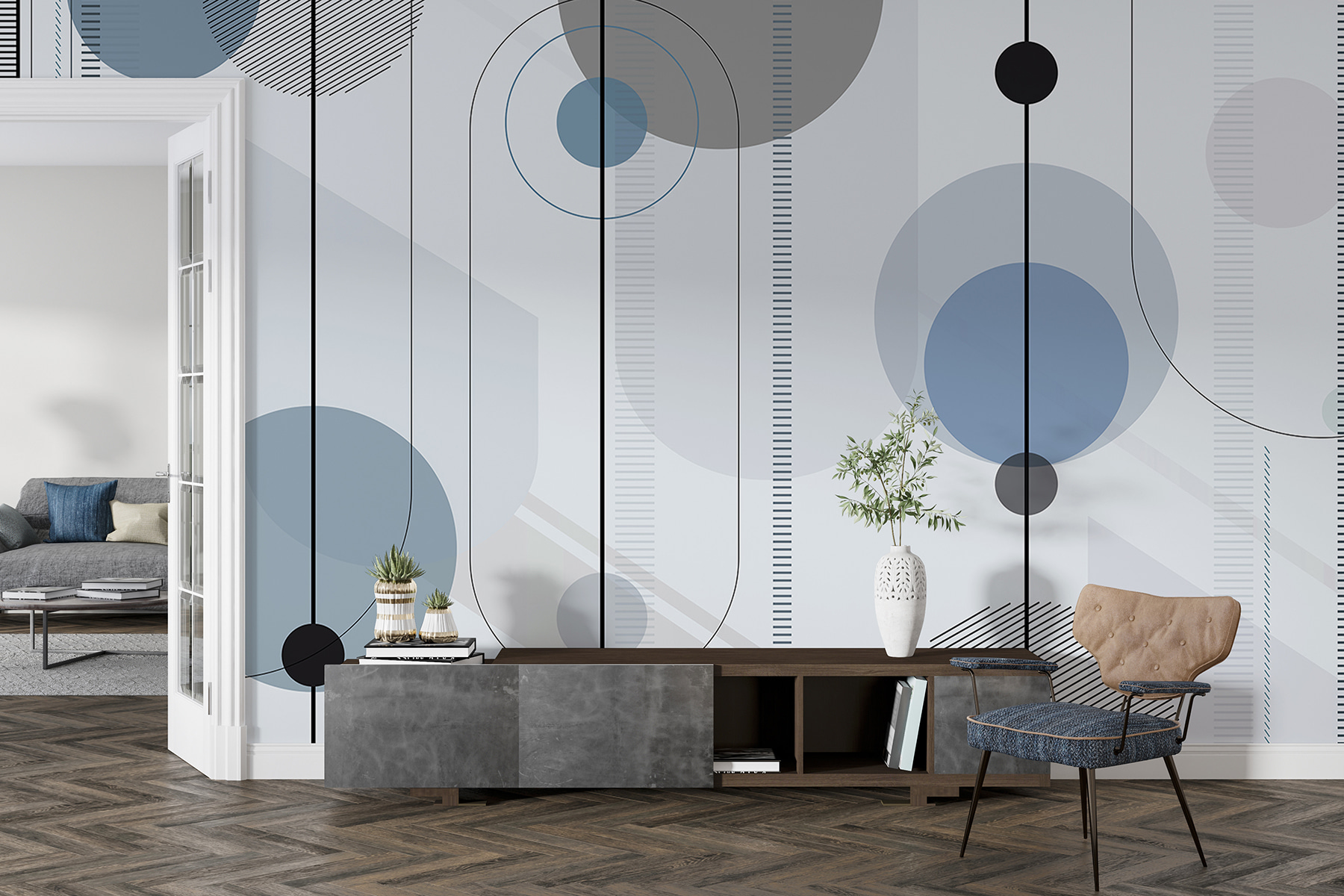 Wall murals Geometric abstraction nr. u95379v1 - Uwalls